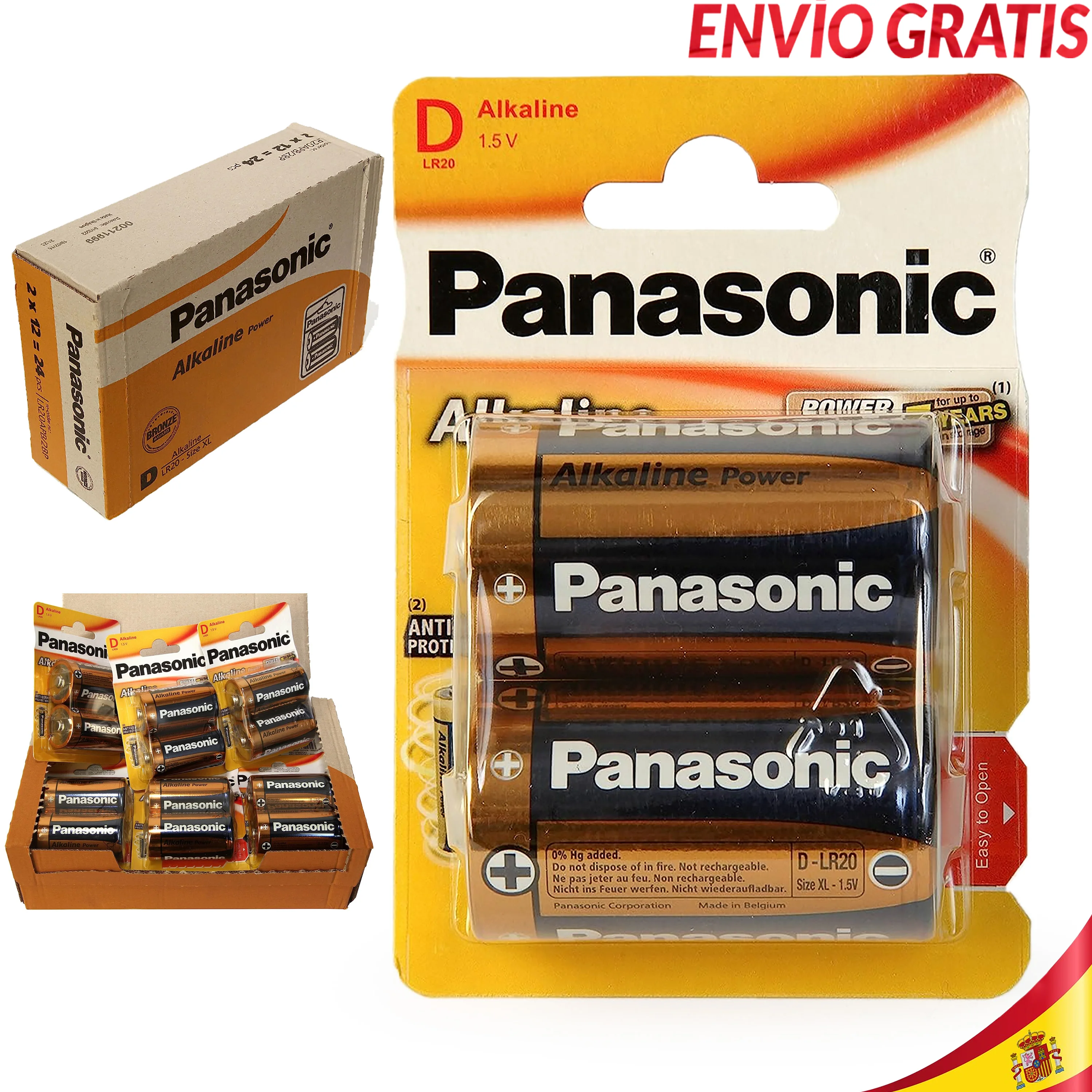 Pilas-Panasonic-Alkaline-Power-D2-D-LR20-LR20-1-5V-Pilas-ALcalinas-de ...