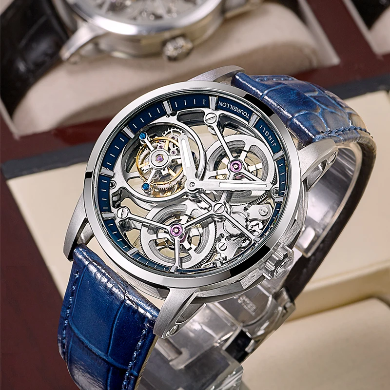 Jinlery Nine-position Tourbillon Watch Automatic Watch Special Hollow ...