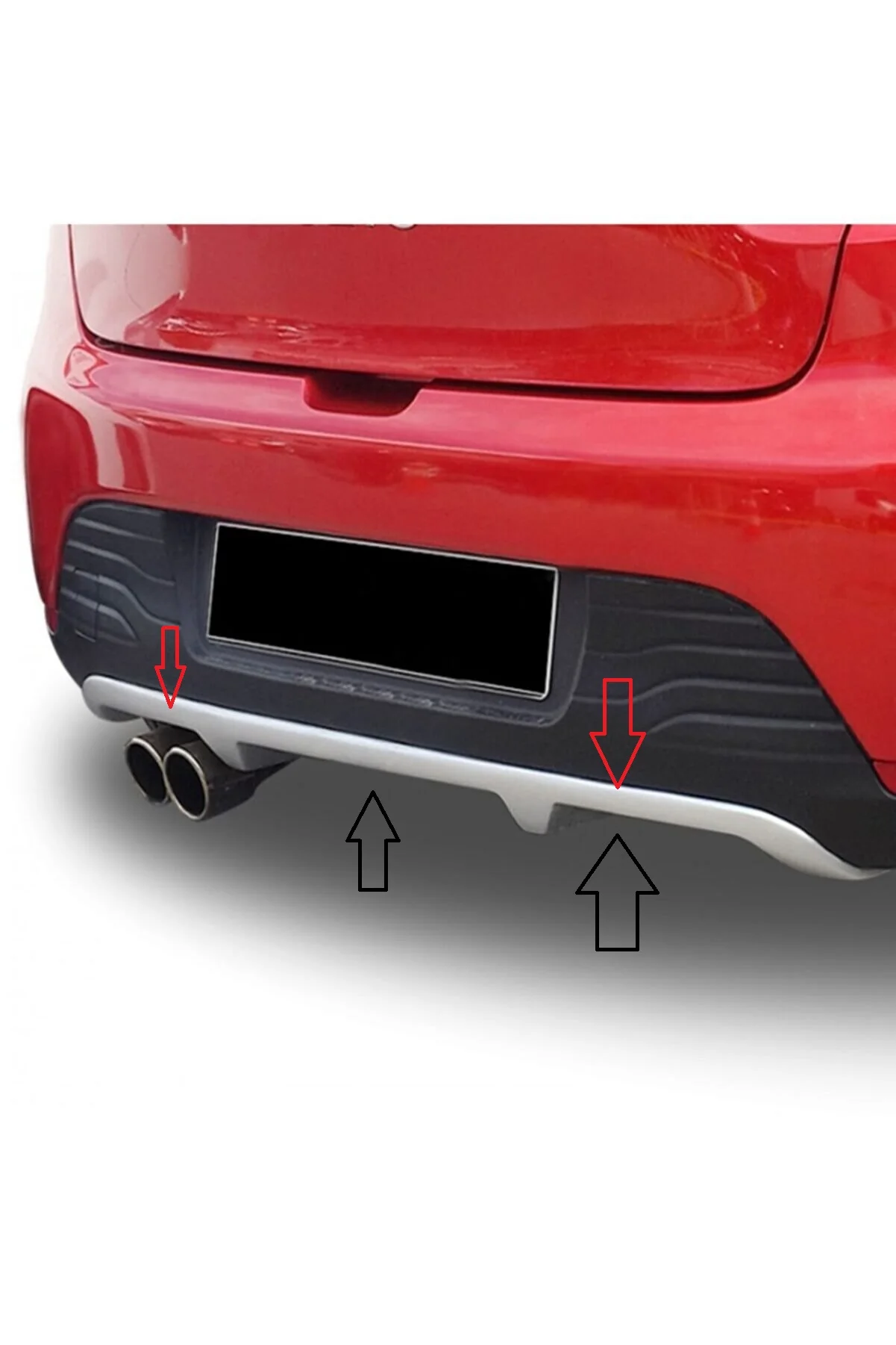 Rear Bumper Attachment Diffuser (plastic) For Renault Clio 4 (2012 2016 ...