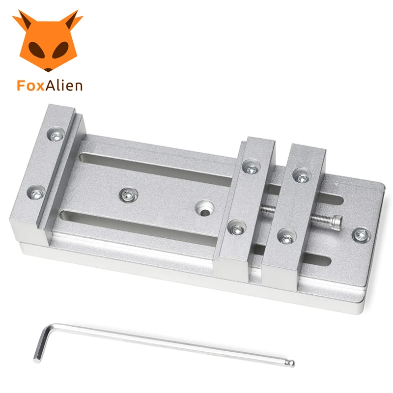 Low Profile Vise Foxalien | Low Profile Cnc Clamp | Cnc Vise Low ...