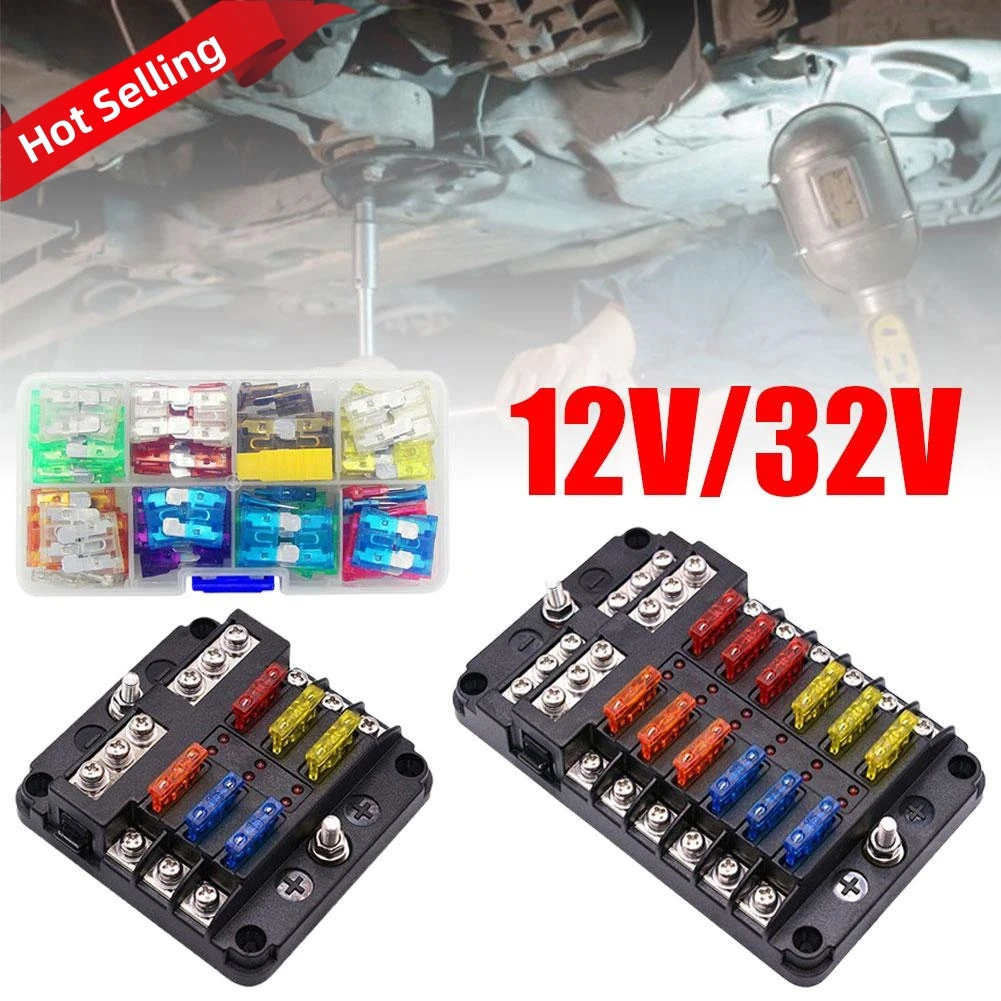6-12-Ways-Fuse-Box-LED-Warning-Indicator-12V-32V-Power-Distribution ...