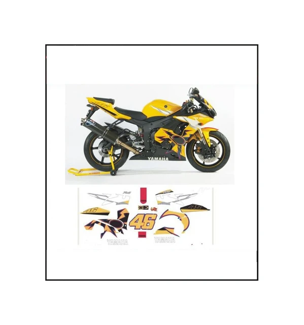 Yamaha R6 Street Bike Replica Graphic Kit 60th Anniversary, 48% OFF