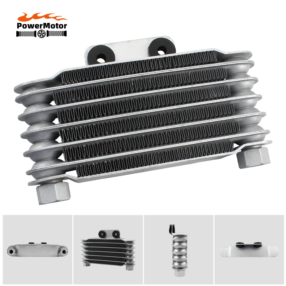 Oil-Radiator-Cooler-Universal-Motorcycle-Cooling-System-Aluminum-for ...