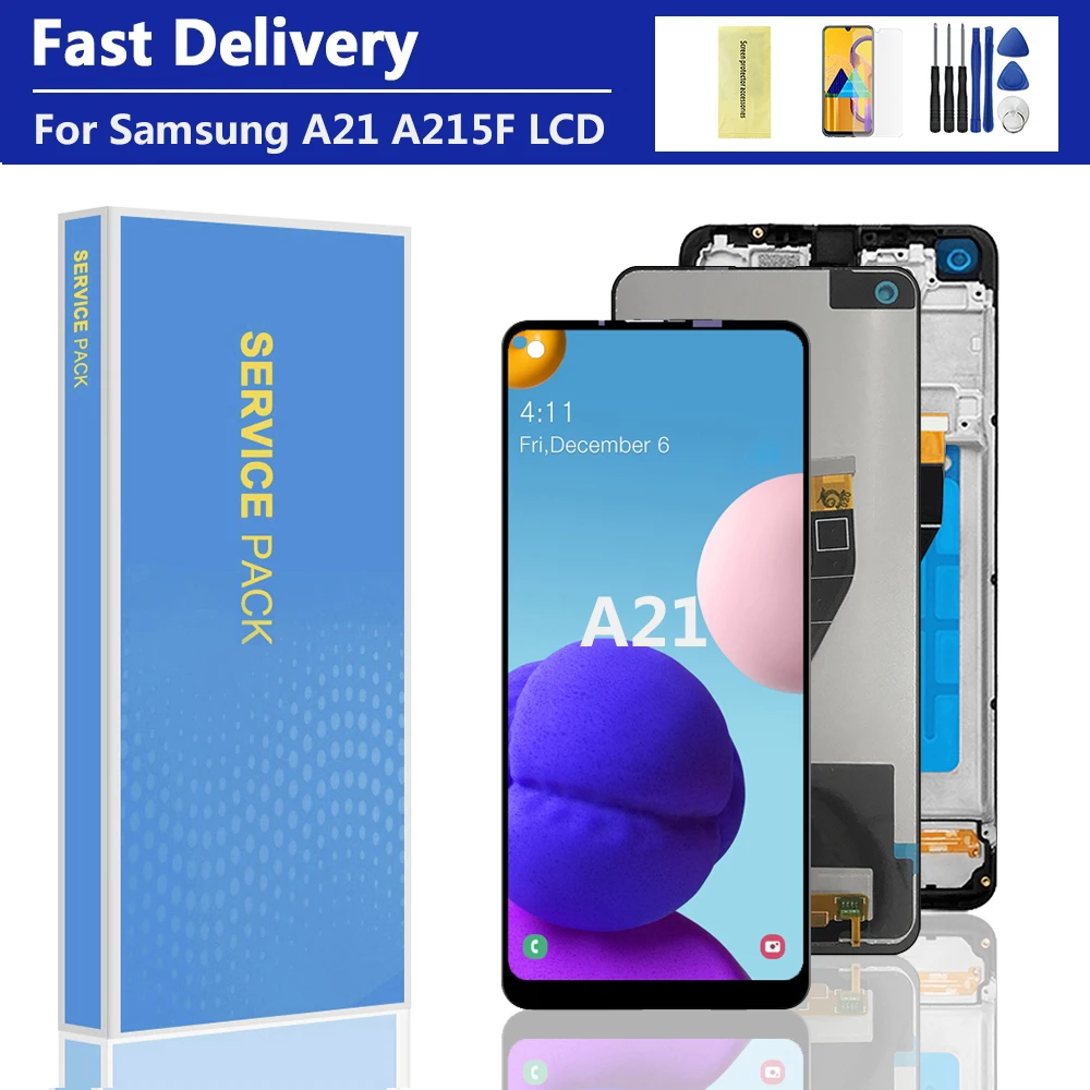 6.5'' LCD Screen For Samsung A21 2020 LCD For Samsung A21 A215 SM-A215U ...
