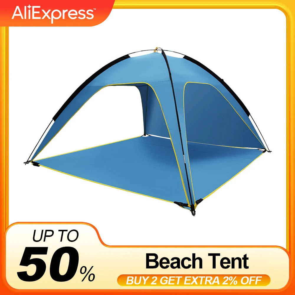 Quick-Automatic-Opening-Beach-Tent-Sun-Shelter-Tent-Shade-Lightwight ...