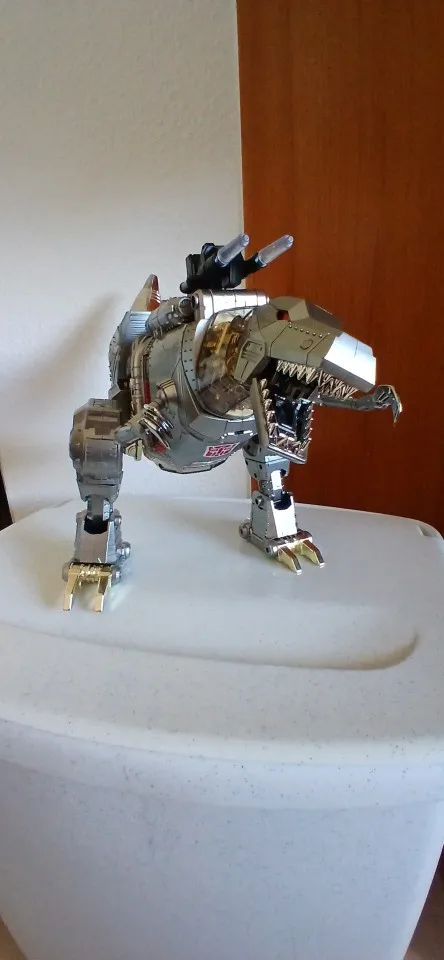 4th Party MP-08 MP08 King Grimlock Reximus Prime Oversized Stainless Steel Color Version ...