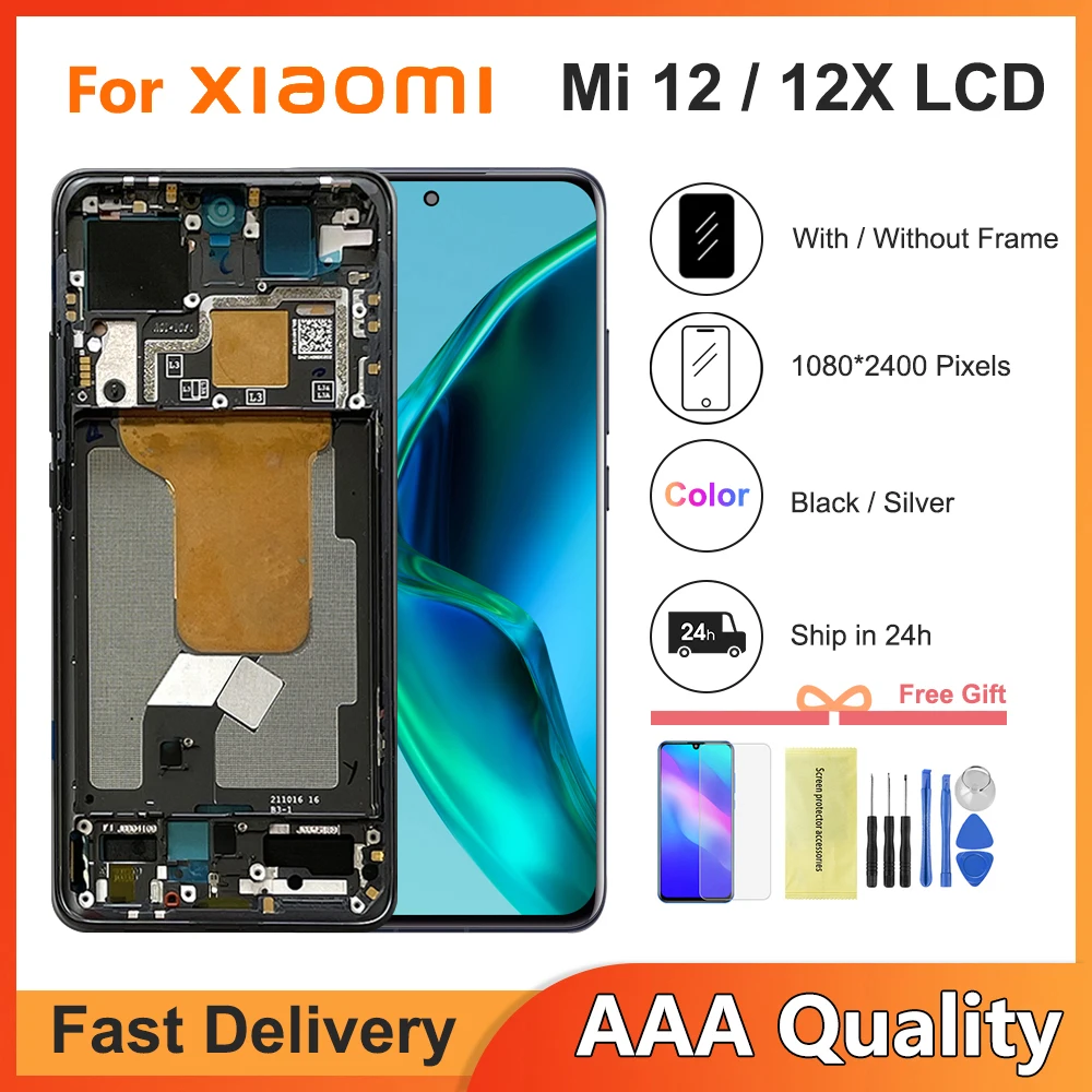 100-NEW-6-28-For-Original-For-Xiaomi-mi-12-LCD-Display-Panel-Glass ...