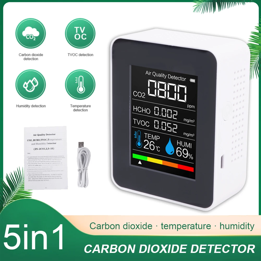 CO2-Meter-Temperature-and-Humidity-Detector-Portable-Air-Quality ...