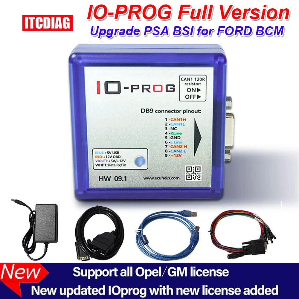 2023 Full IO-PROG IO PROG New license PSA BSI with I/O Prog for Opel/GM ECU BCM TCM EPS ...