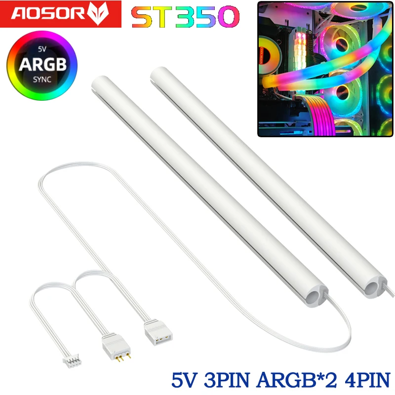 Water-Cooling-Raditor-Tube-ARGB-Vest-For-CPU-GPU-AIO-Water-Cooler-Neon ...