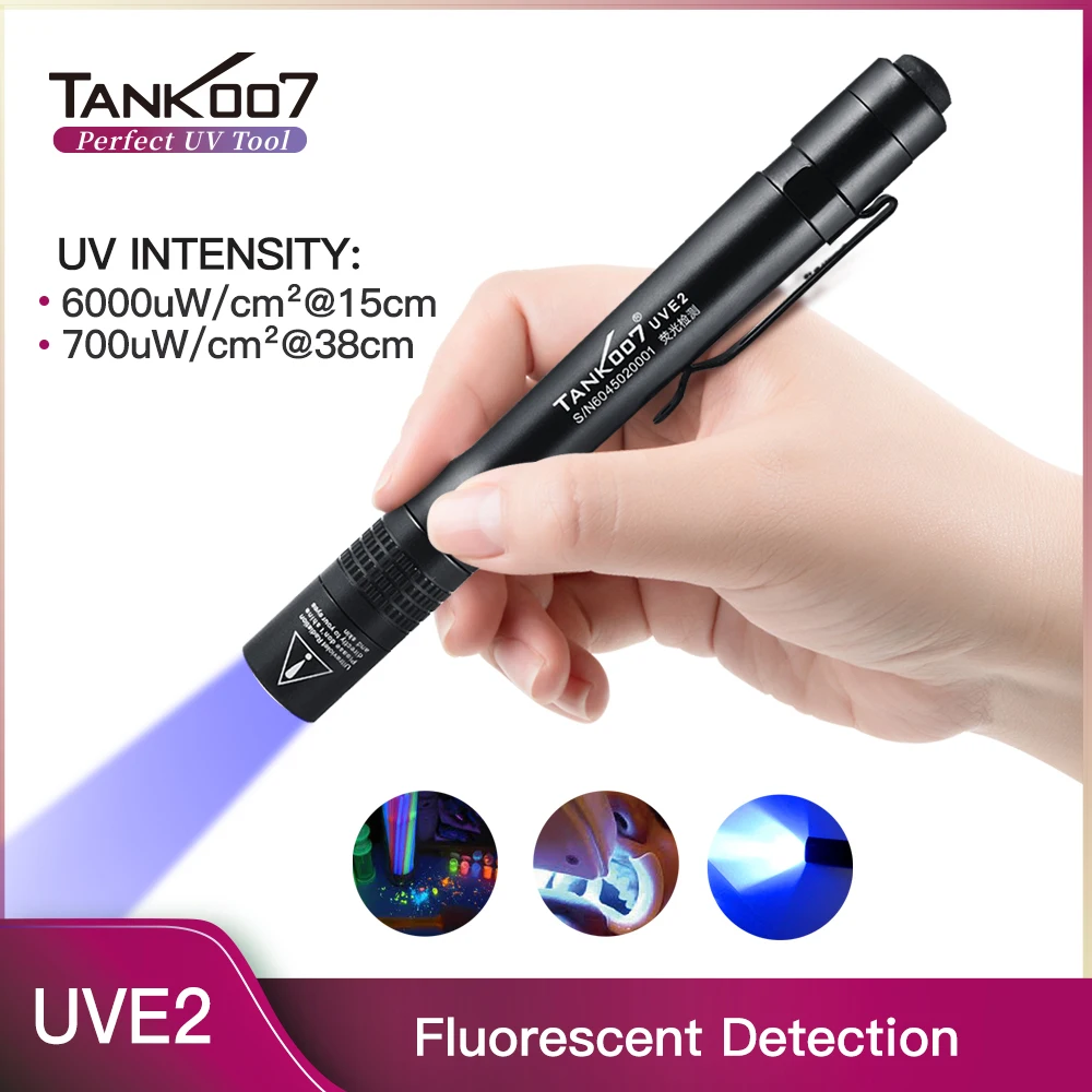 TANK007-UVE2-UV-Flashlight-365nm-LED-Medical-Curing-Lamp-Ultraviolet ...