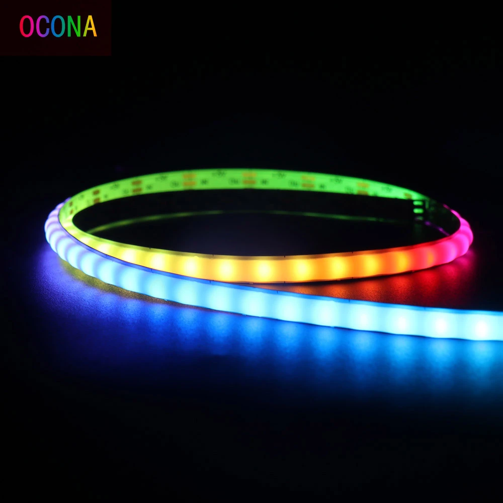 Individually Addressable COB LED Strip Light Full Dream Color 5mm DC 5V ...