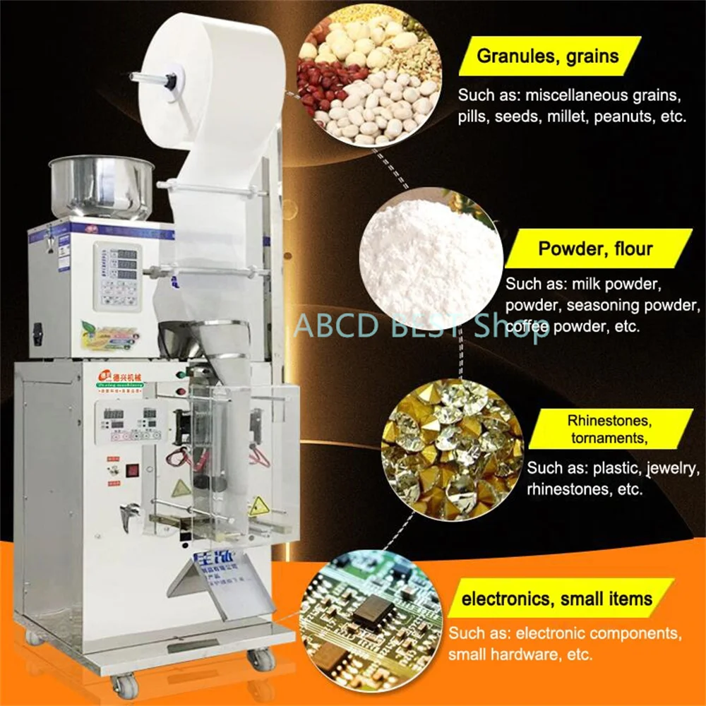 Vertical-Automatic-Packaging-Machine-Three-Side-Granule-Powder-Tea-Packing-Machine-Multifunction ...