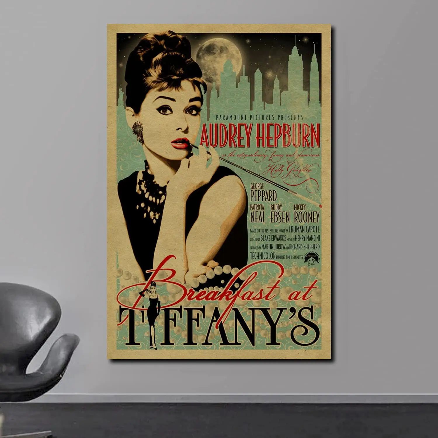 Breakfast At Tiffanys Poster Pink