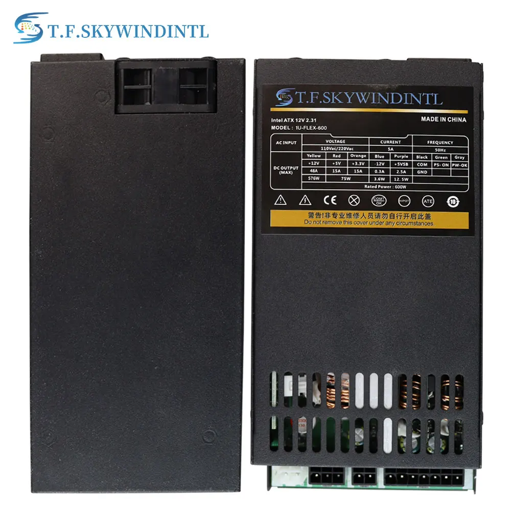 T.F.SKYWINDINTL 600W 1U Flex Power Supply ITX Nas PSU GPU Power MINI ...