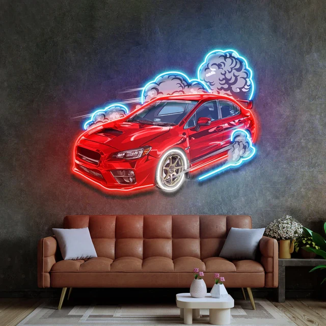 Neon Fire Ferrari Red Lamborghini Sián FKP 37 Neon Wallpaper HD Car