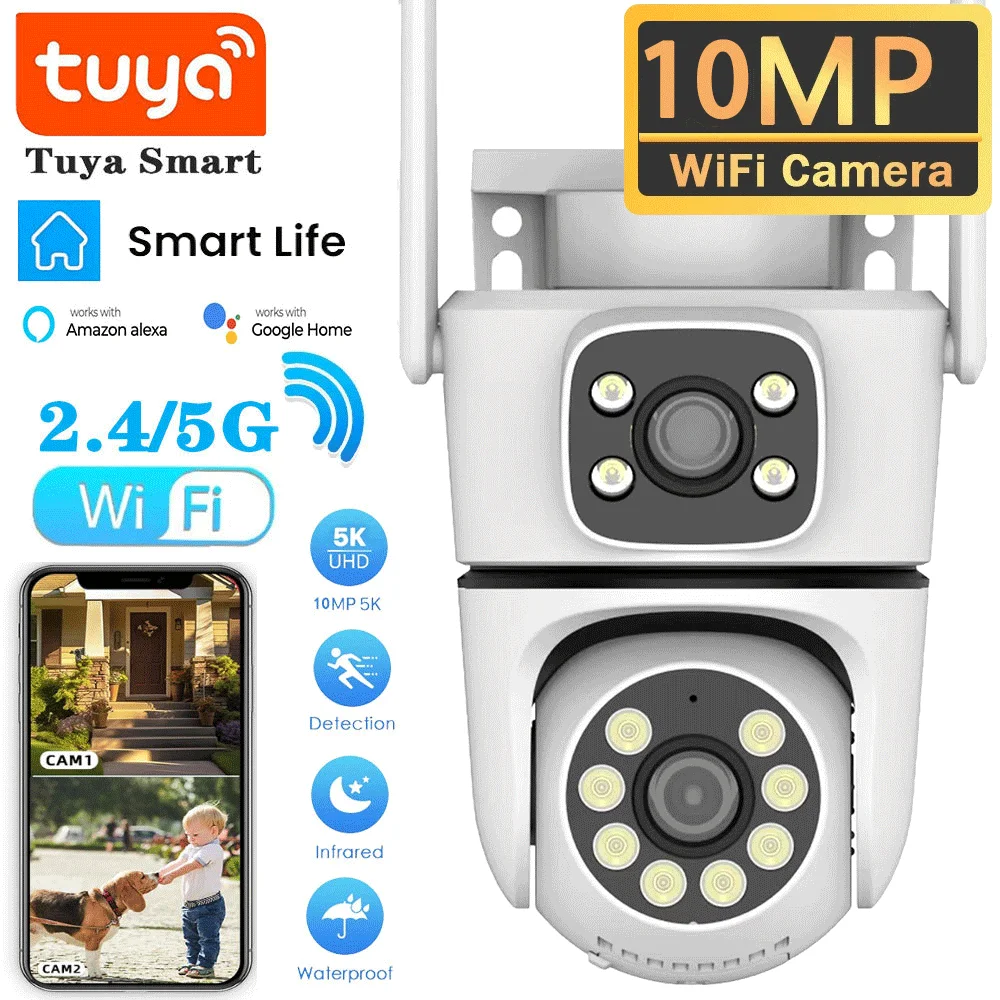 Tuya-Cam-ra-de-surveillance-ext-rieure-PTZ-avec-vision-nocturne-cran-HD ...