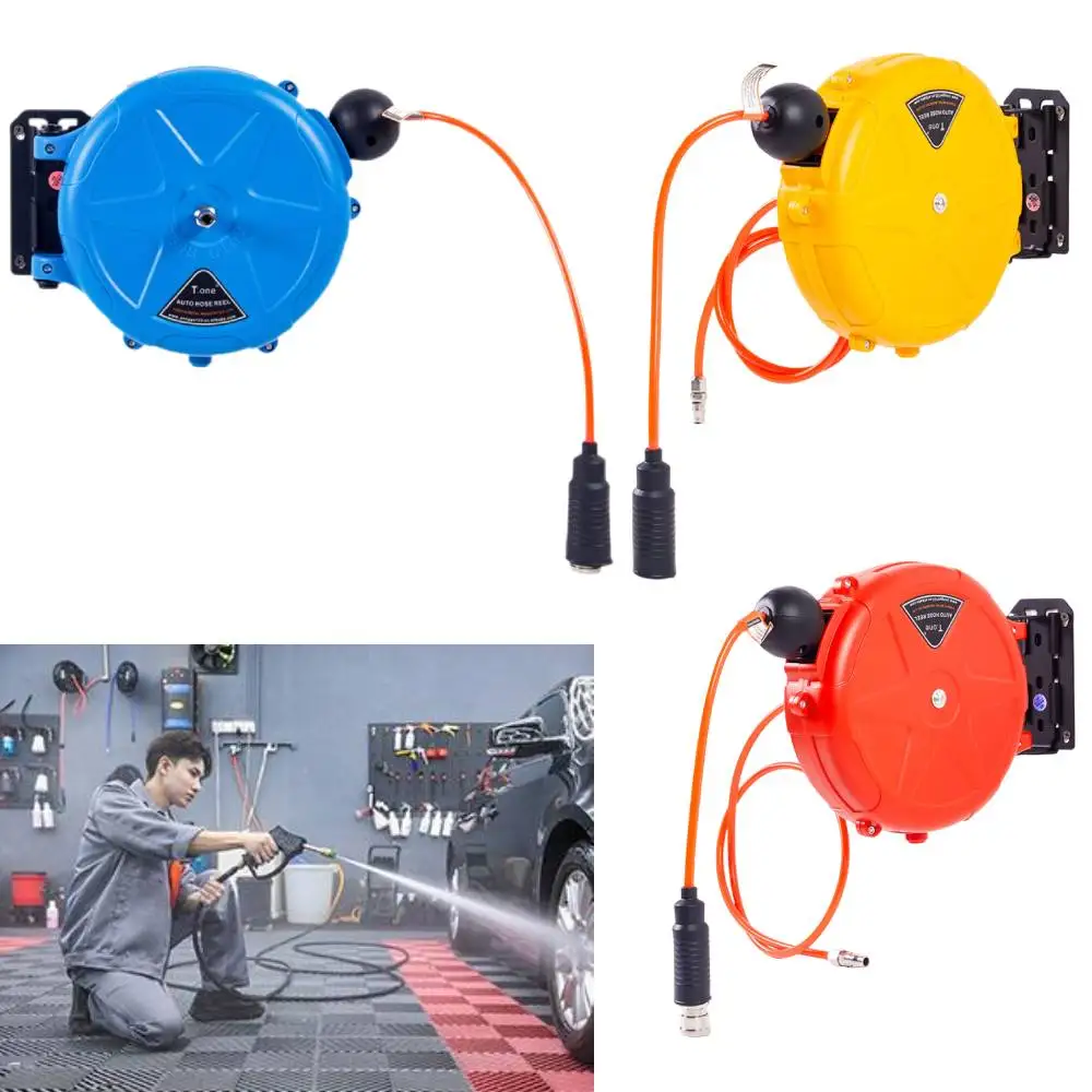 Automatic Retractable Air Hose Reel Quick Coupler Automatic Rewinding ...