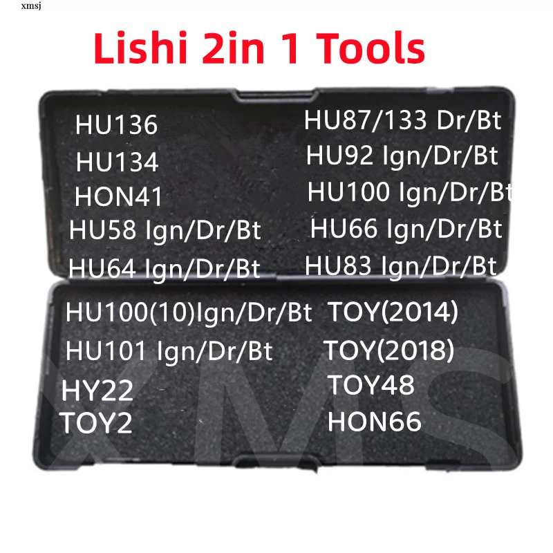 Original LISHI Locksmith 2 in 1 Tools HY22 HU136 HU134 HON41 HU58 HU64 HU66 HU83 HU87 HU92 HU100 ...