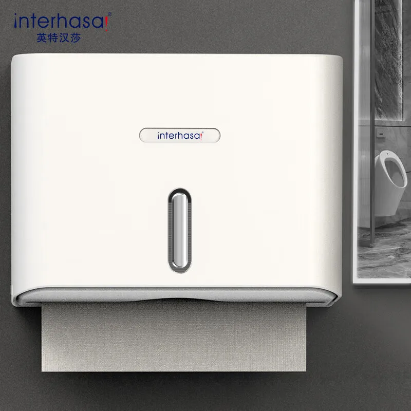 interhasa! Paper Towel Holder Wall Punch Free Paper Towel Dispenser ...