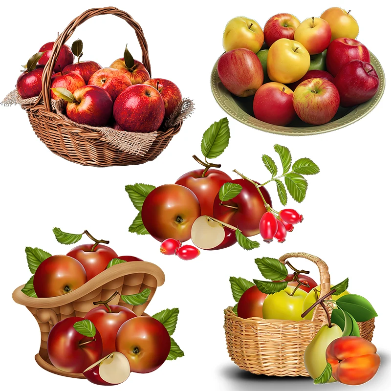 Cartoon Apple Basket