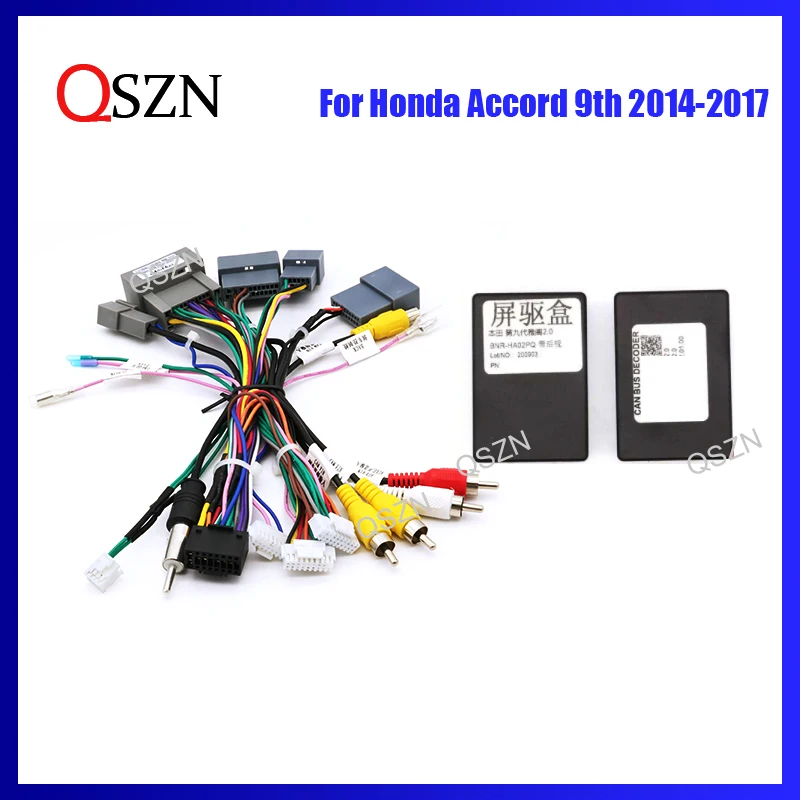 Canbus Box For Honda Accord 9th 2014-2017 With Wiring Harness Cable HD ...