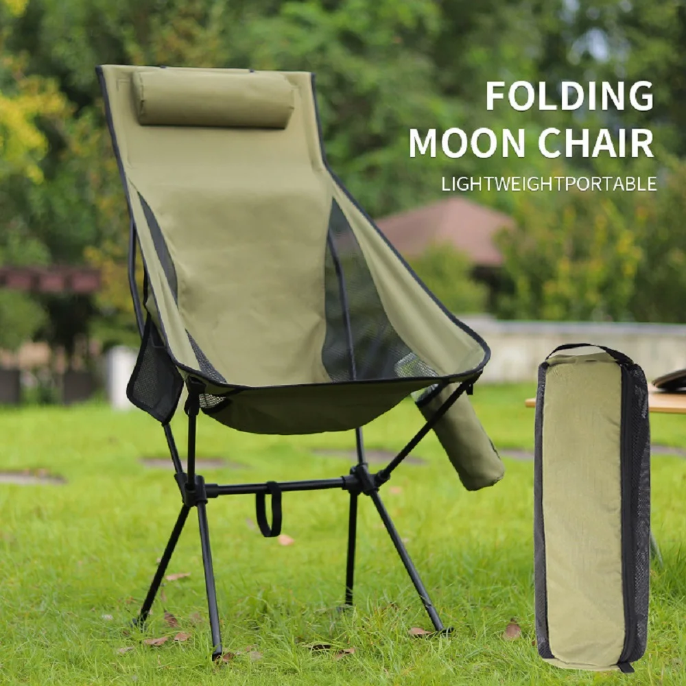 Portable-Folding-Camping-Chair-with-Headrest-Lightweight-Tourist-Chairs ...