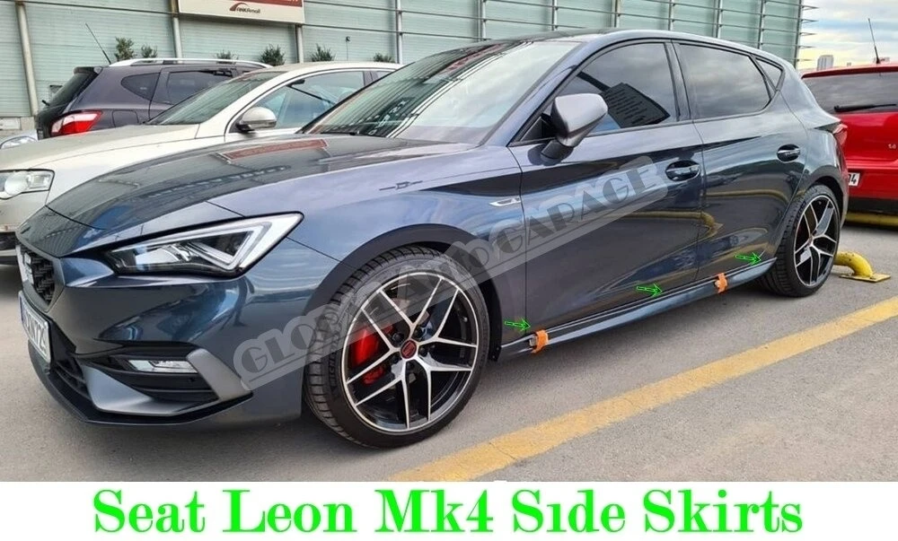 For Seat Leon Mk4 Side Skirt Threshold+Side Skirts Attachment 2020 2022 ...