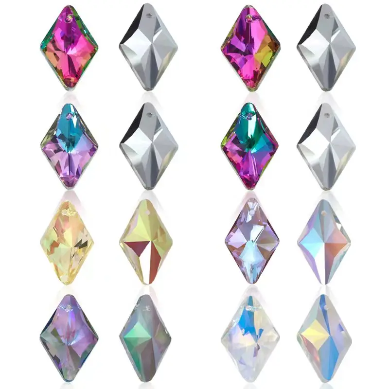 Crystal 6320 Rhombus Pendant Glass Austria Loose Beads Charms ...