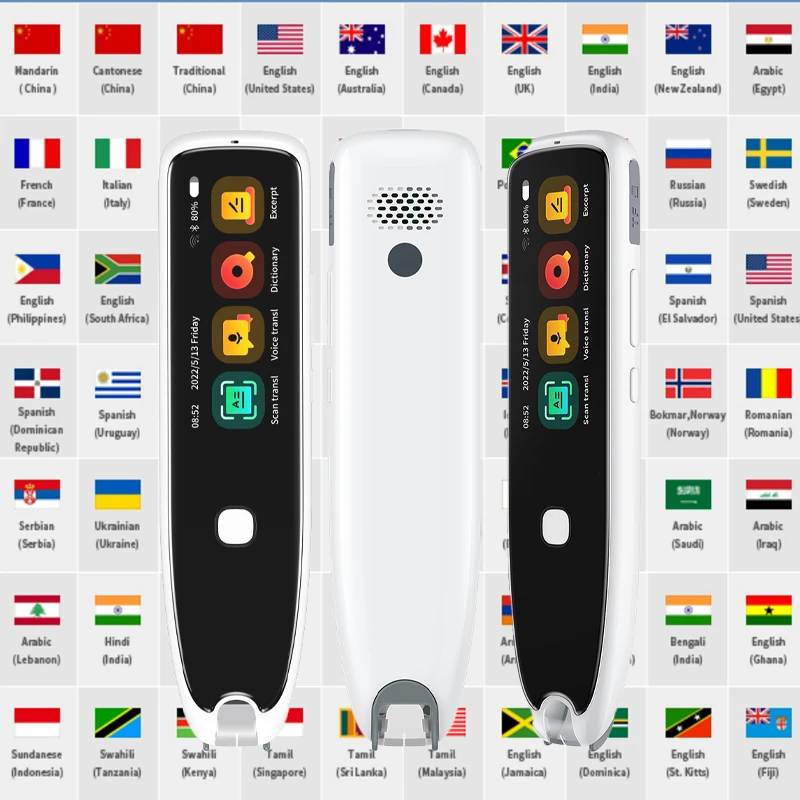 Portable 112 Languages Translation Pen Voice Scan Translation Pen ...