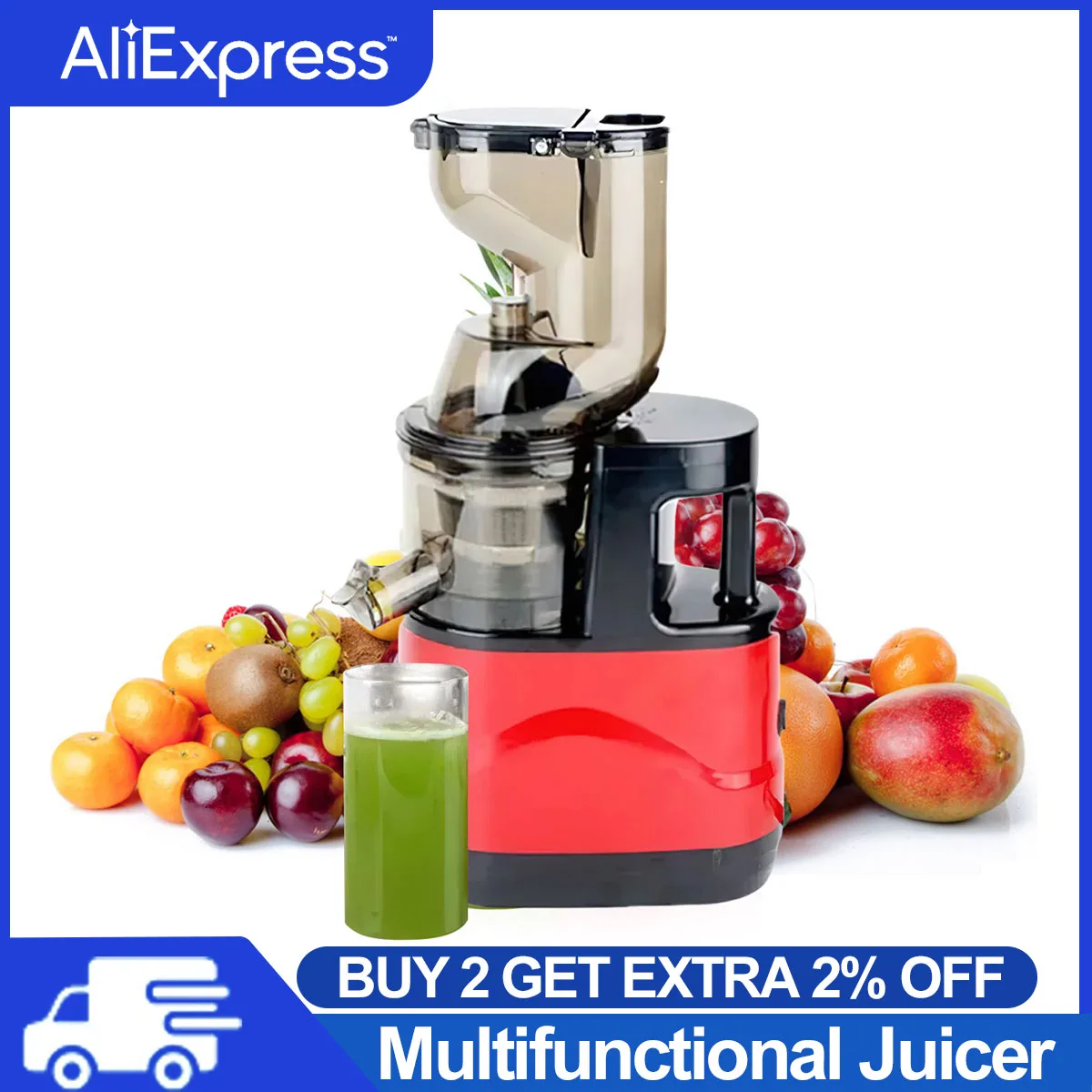 300W-Large-Caliber-Multi-functionalJuicer-Juice-Residue-Separation-Home ...
