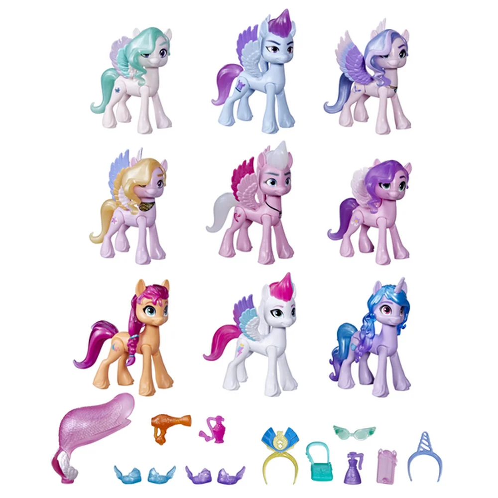 Action Figures May Little Pony Figurine Set 9 Pcs Royal Gala Collection ...