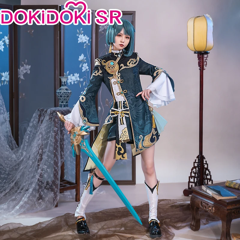 IN STOCK Xingqiu Cosplay Game Genshin Impact Cosplay Costume DokiDoki ...