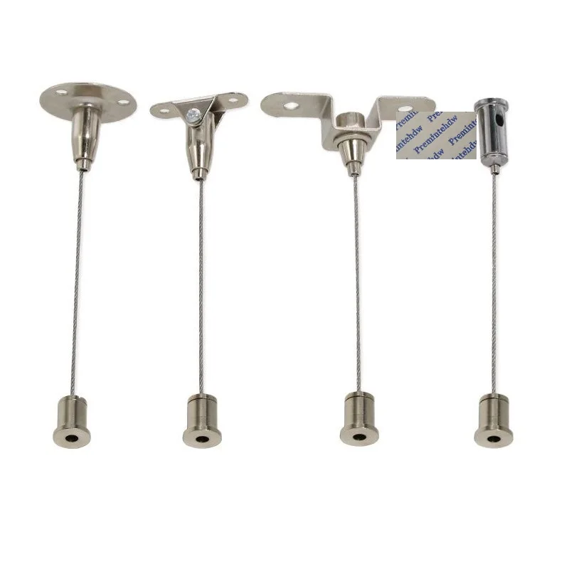 8Pcs Top Mount Hanging Wire Cable Rope Adjustable Hanger For Light Box ...