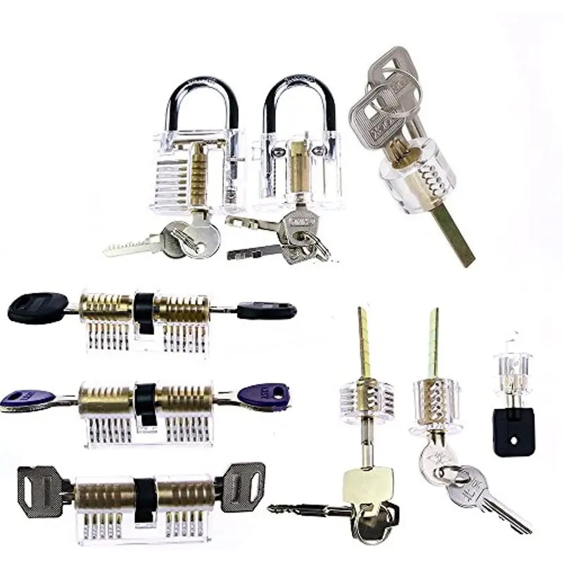 Pr-tica-Lock-Set-com-cadeado-transparente-Forma-o-Tool-Set-para ...