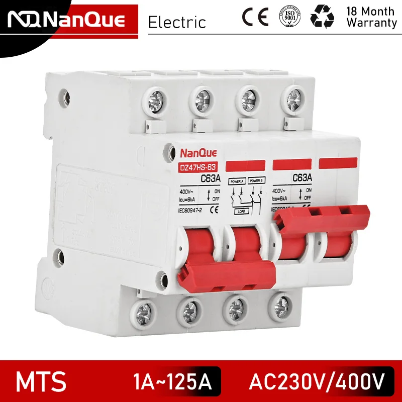 MTS-Manual-Dual-Power-Switch-AC-DC-Voltage-220V-110V-48V-60V-400V-Main ...