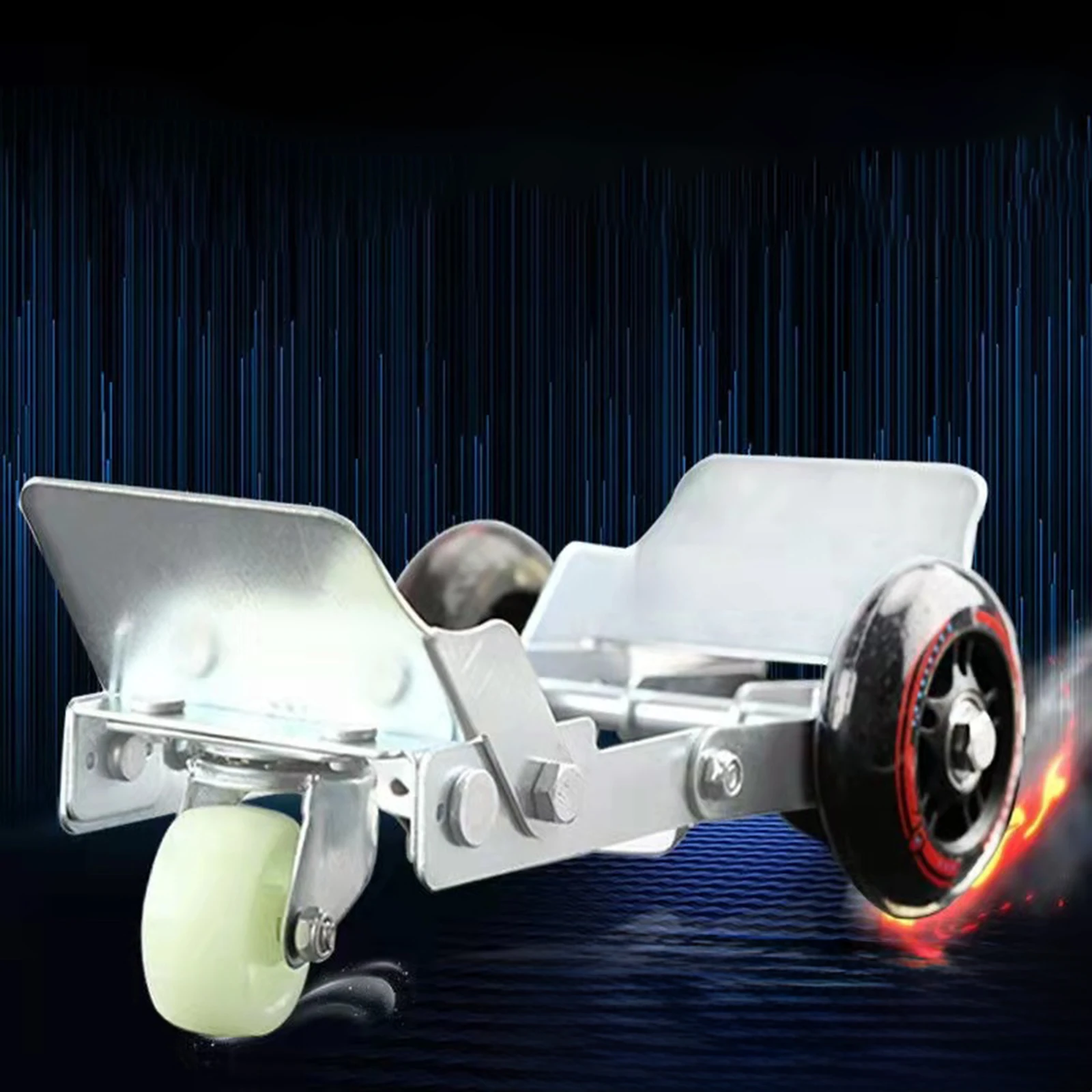 Flat Tire Booster Trolly Motorcycle Moving Trailer trolley Folding Tire ...