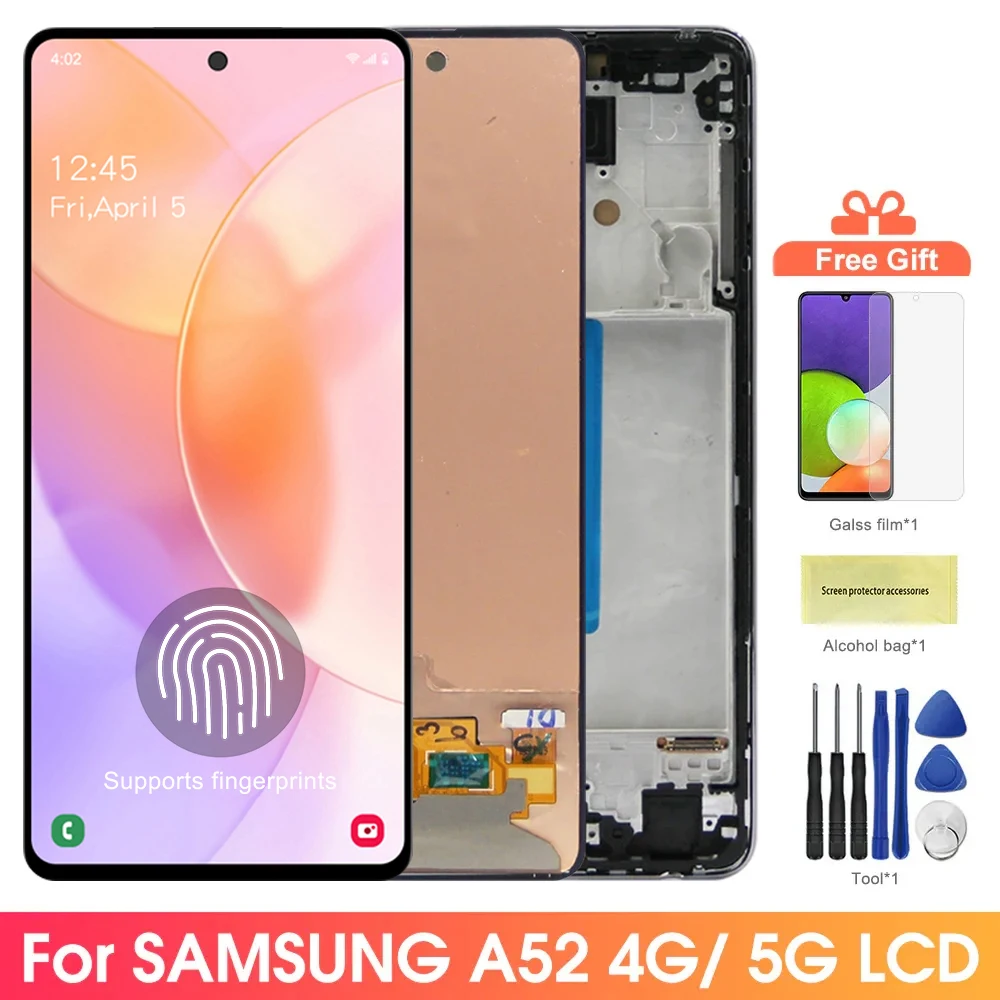Super-AMOLED-Screen-for-Samsung-Galaxy-A52-A525F-Lcd-Dispay-Digital ...