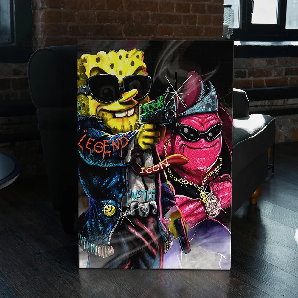 Spongebob And Patrick Gangster Style