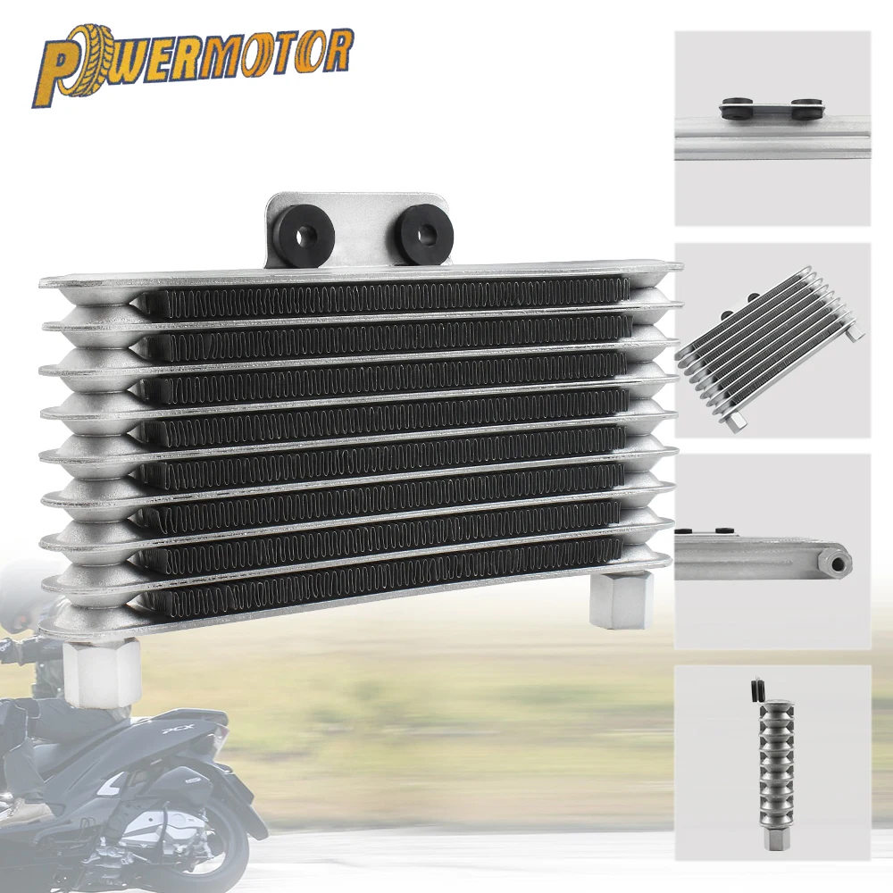 Motorcycle Oil Cooler for KTM Honda Kawasaki Yamaha 50cc 250cc 8 Row ...