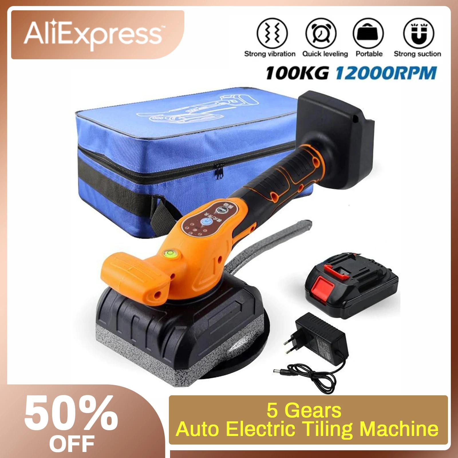 Professional-1000W-Automatic-Electric-Tiling-Machine-5-Gears ...