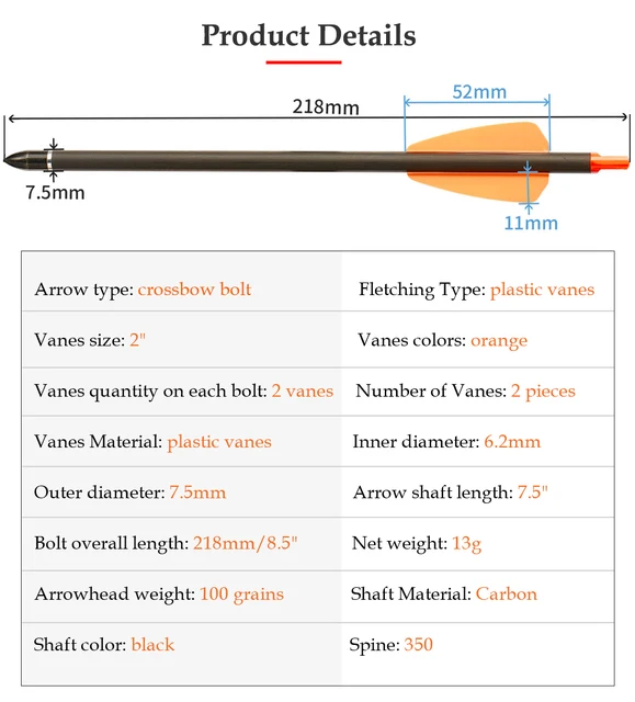 Crossbow Bolts Weights
