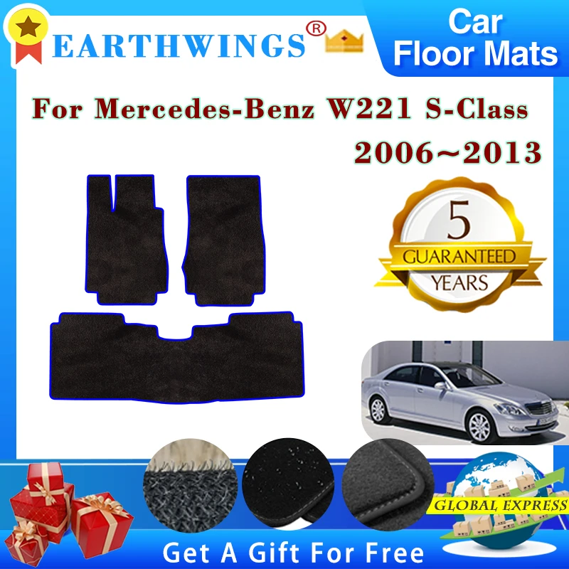 Car-Floor-Mats-For-Mercedes-Benz-W221-S-Class-2006-2013-Carpets ...