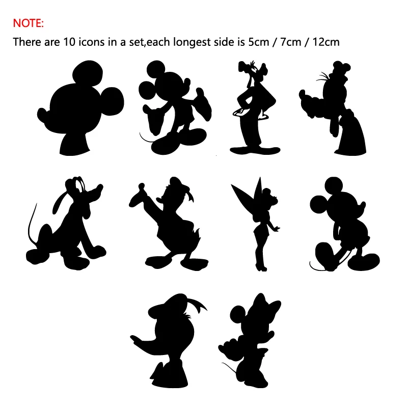 Mickey Head Side Silhouette