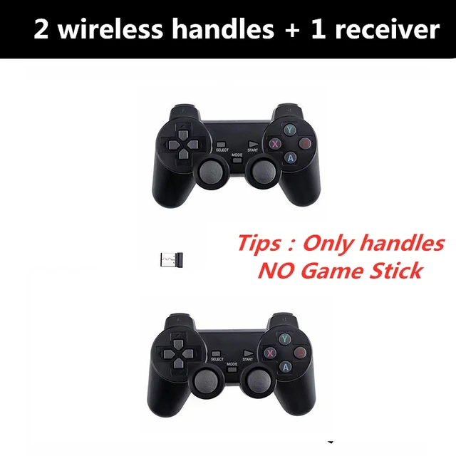 4K HD Video Game Console 2.4G Double Wireless Controller For PS1/FC/GBA ...