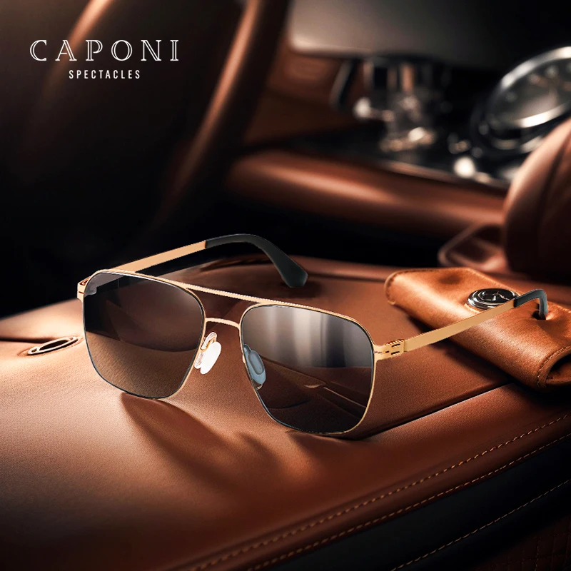 CAPONI-Nylon-Sunglasses-For-Men-Polarized-Fashion-Driving-Stainless ...