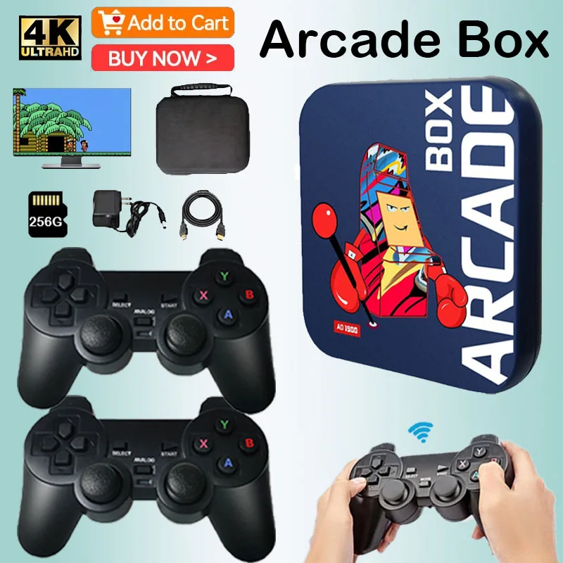 Arcade Box consola de juegos Retro clásica 4K HD, reproductor de ...