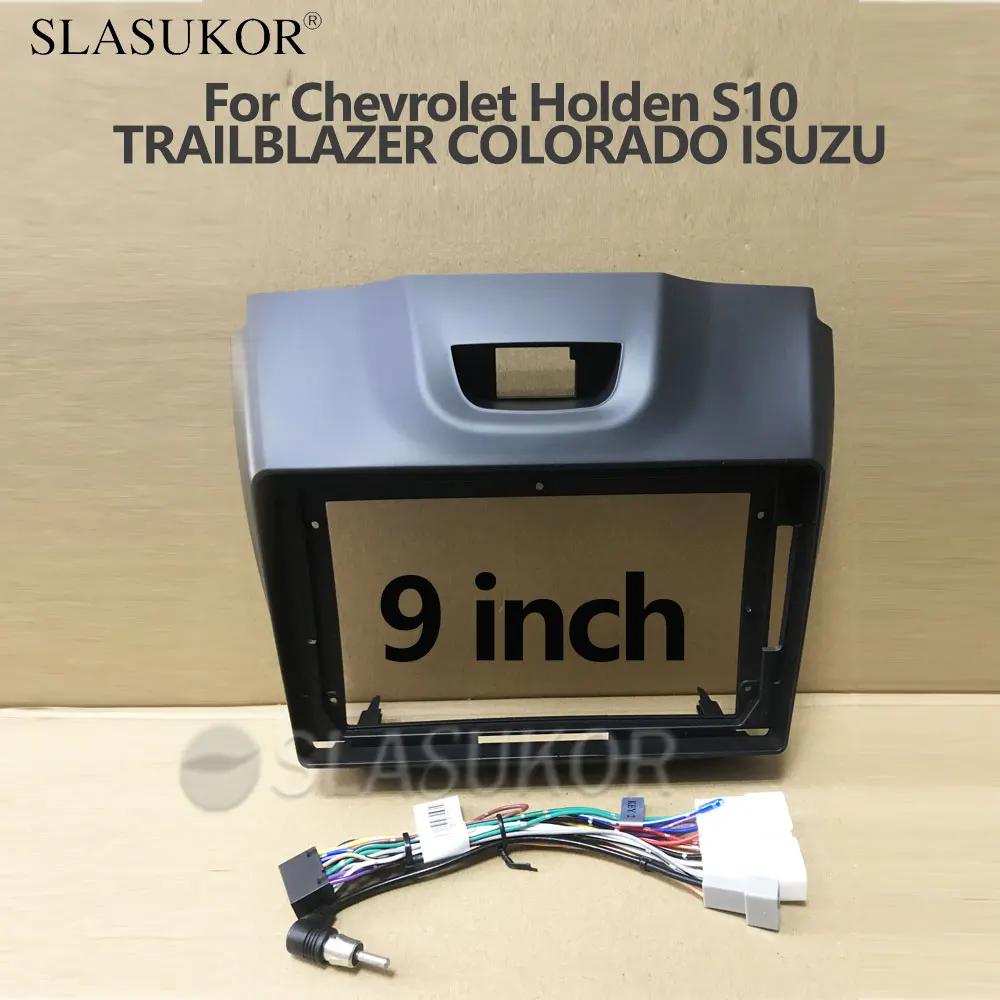 9-INCH-Android-Car-frame-Kit-Fascia-Panel-For-Chevrolet-Holden-S10 ...