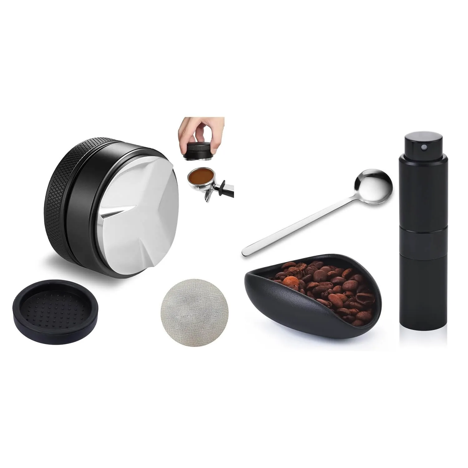 Coffee-Distributor-Espresso-Distribution-Tool-Coffee-Bean-Weighing-Bowl ...