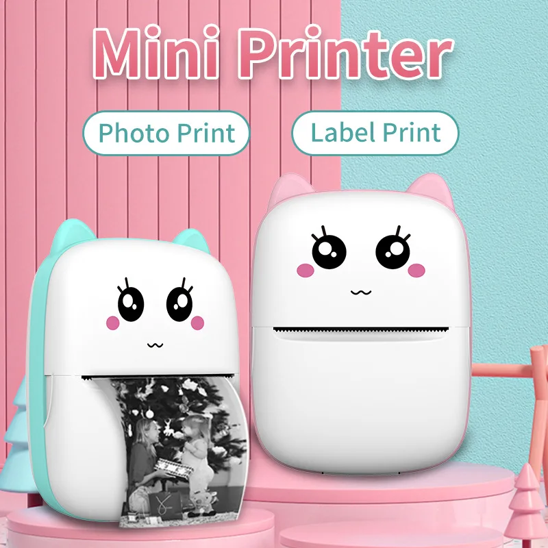 Mini-Photo-Pocket-Printer-Portable-Thermal-Printer-Photo-Adhesive-Label ...